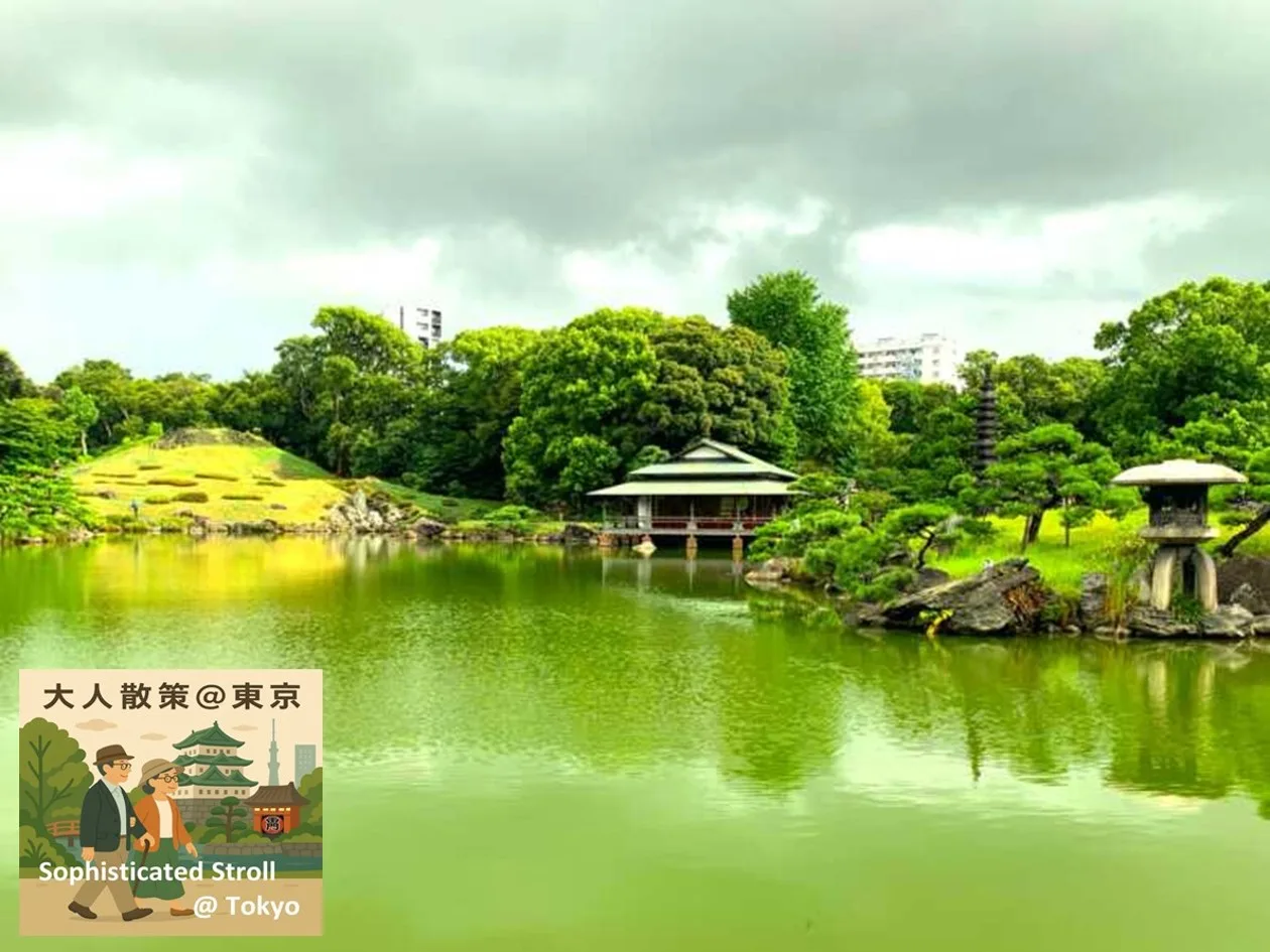 岩崎家の「池泉を身近に感じ、名石が魅力の庭園・清澄庭園」